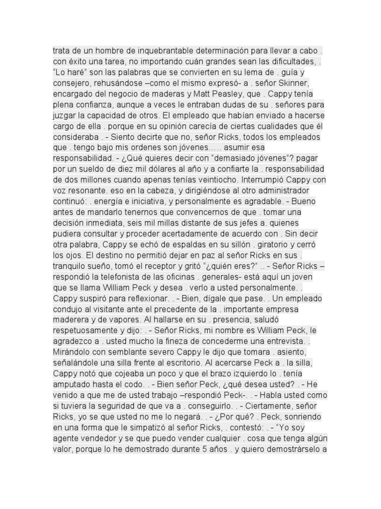 Trata de Un Hombre de Inquebrantable Determinación para Llevar A Cabo | PDF