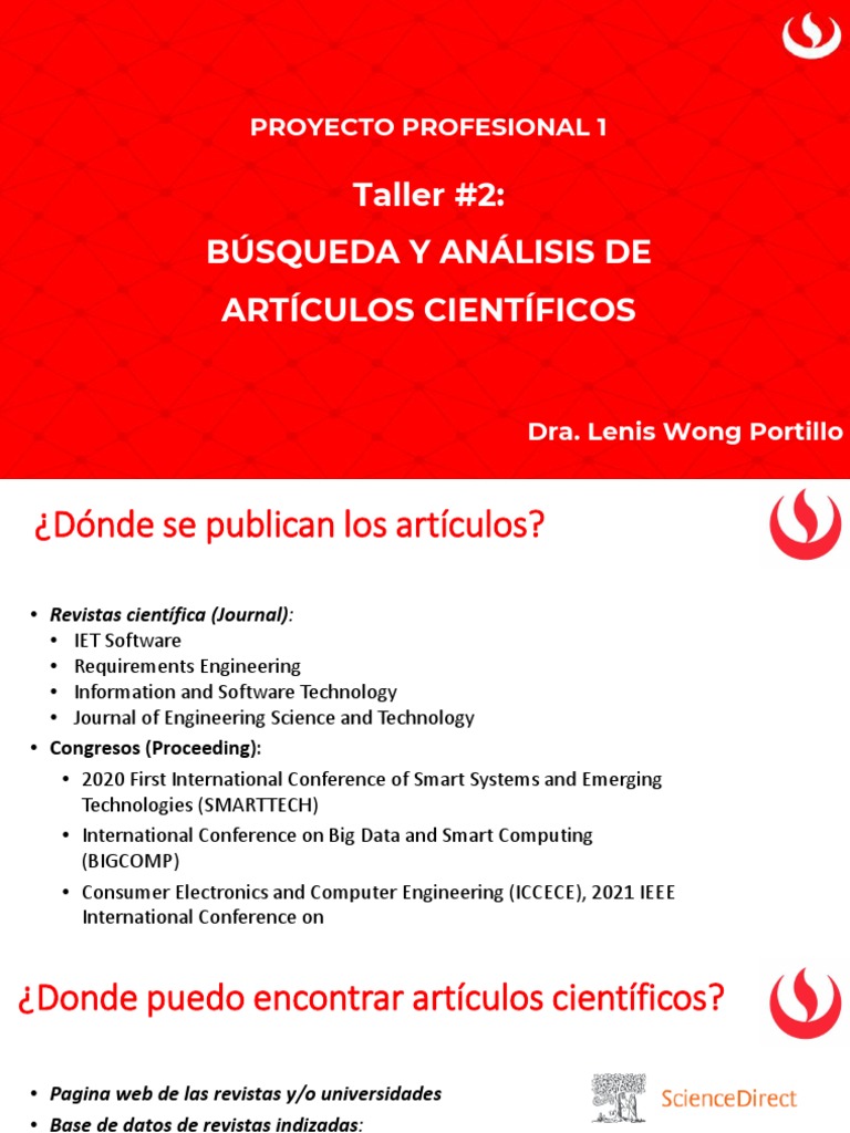 PP1-Taller 2 - Busqueda y Analisis de Articulos | PDF | Science | Ciencias de la Información