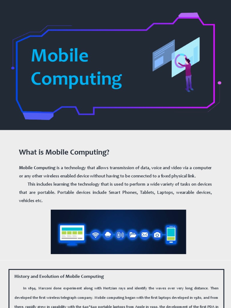Mobile Computing | PDF | Smartphone | Personal Digital Assistant