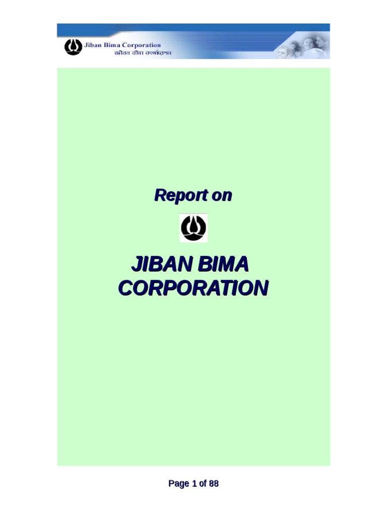 Jiban Bima Corporation | PDF | Insurance | Life Insurance