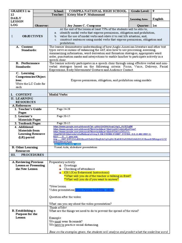 Modal Mastery: Understanding Permission, Obligation, and Prohibition ...