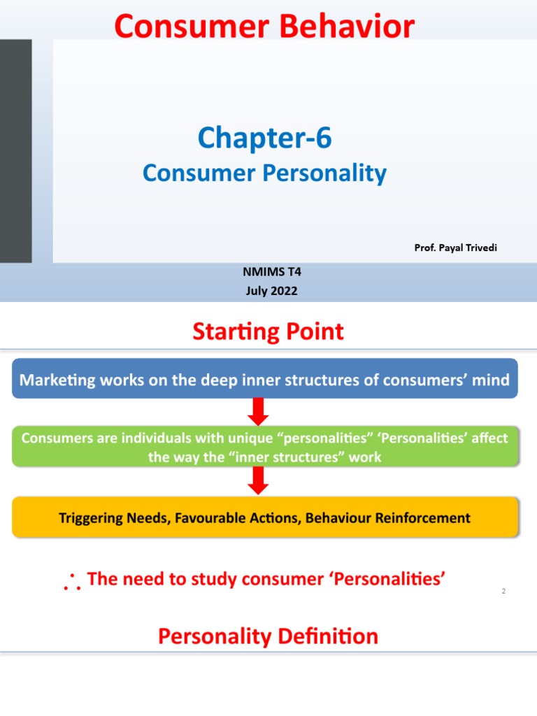Chapter-6: Consumer Personality | PDF | Id | Brand