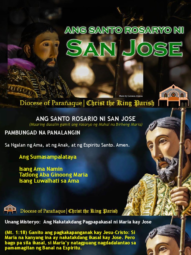 Ang Santo Rosaryo Ni San Jose | PDF