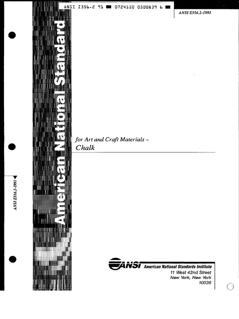 Ansi Z356.2-1991 | PDF