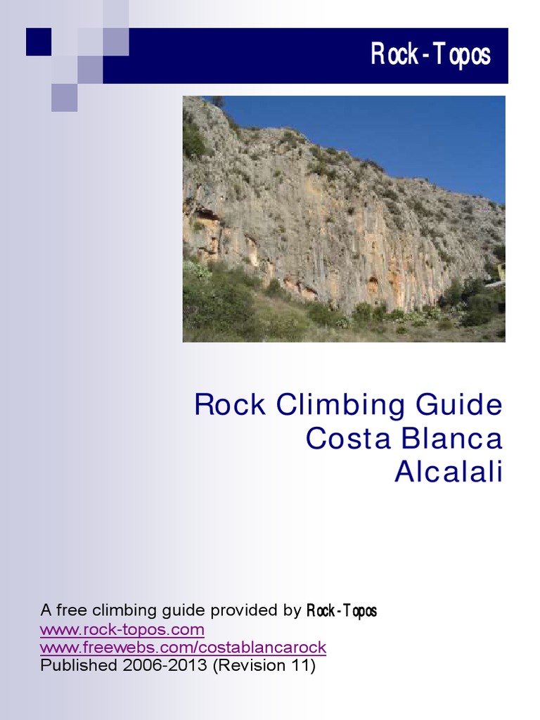 Rock-Topos: Rock Climbing Guide Costa Blanca Alcalali | Download Free ...