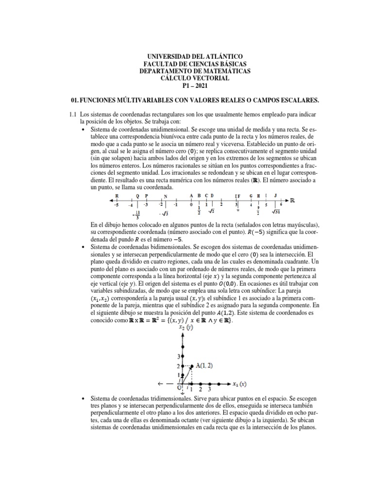 Campos Escalares o Funciones Multivariables | PDF | Vector Euclidiano | Pendiente