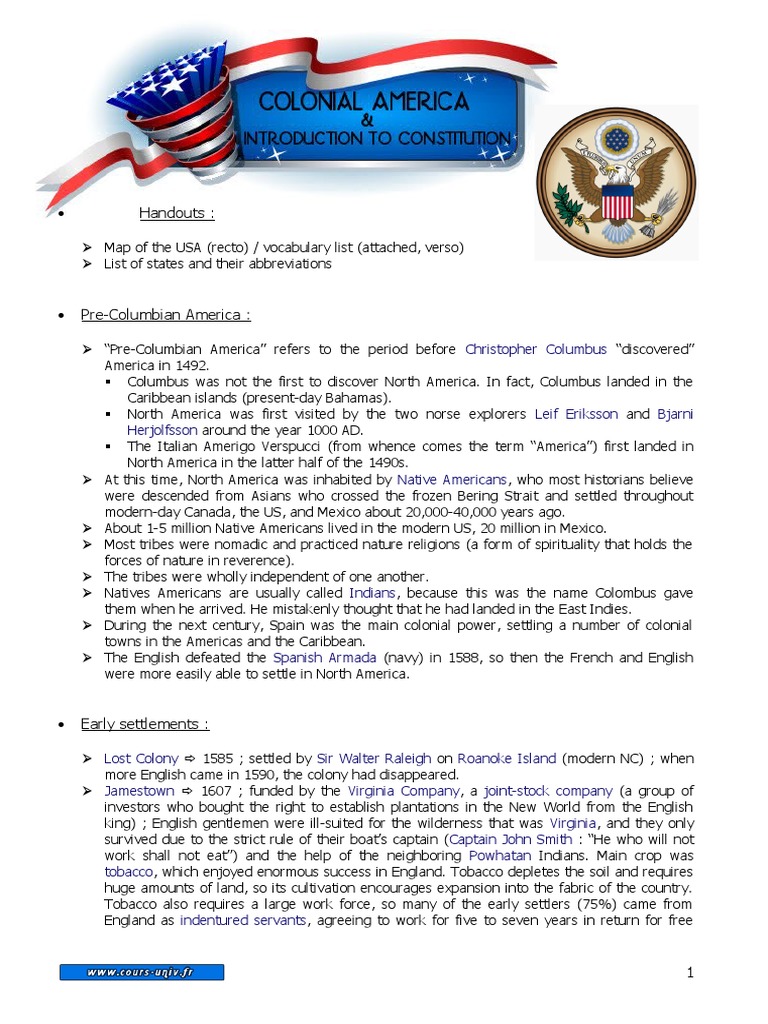 Cours 010105 | PDF | U.S. State | American Government
