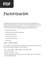 Caso Numero 7 de Factorizacion | PDF