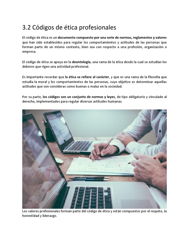 Códigos de Ética Profesionales y su Importancia | PDF | Business ...