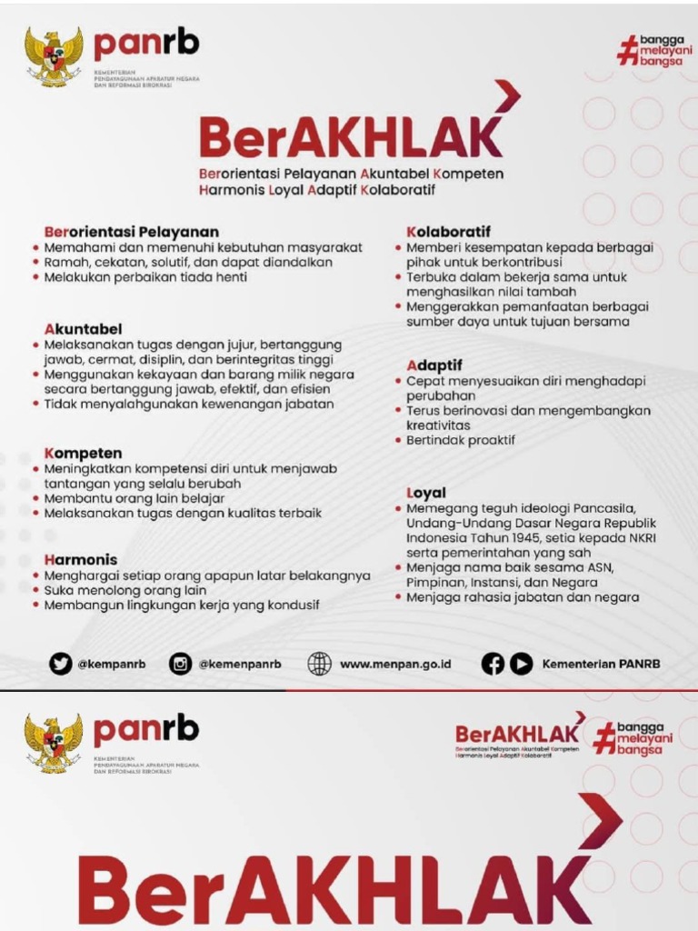 Core Values ASN BerAKHLAK | PDF