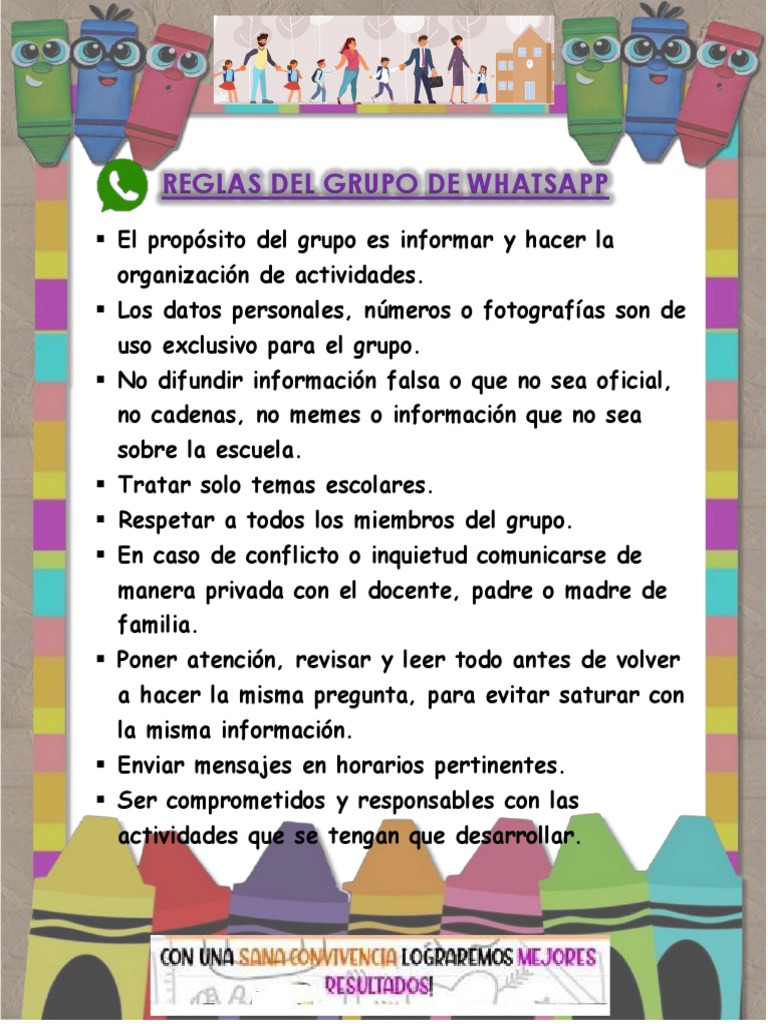 Reglamento Del Grupo de Whatsapp | PDF