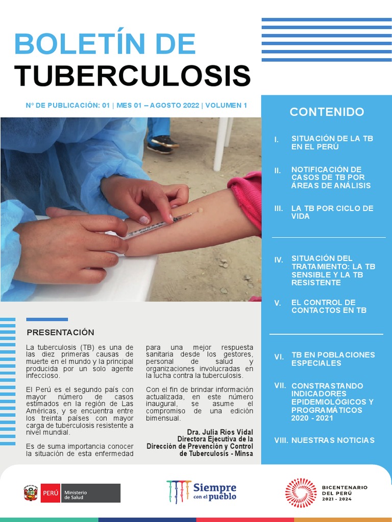 Boletín Tuberculosis #01 - Agosto 2022 - MINSA DPCT | PDF ...