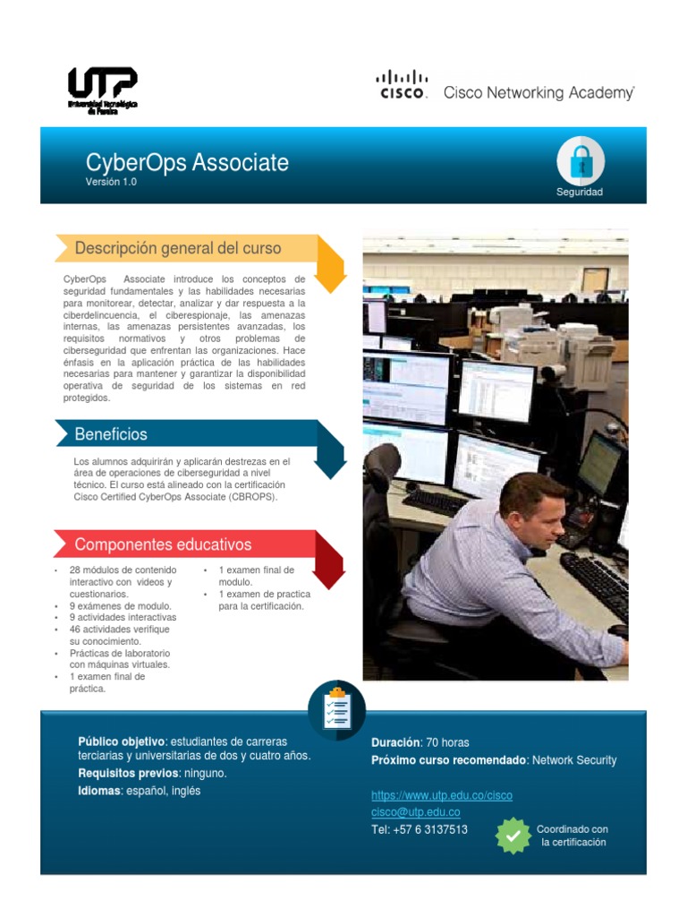 Brochure Cyberops Associate 2022 | PDF | Seguridad | La seguridad informática