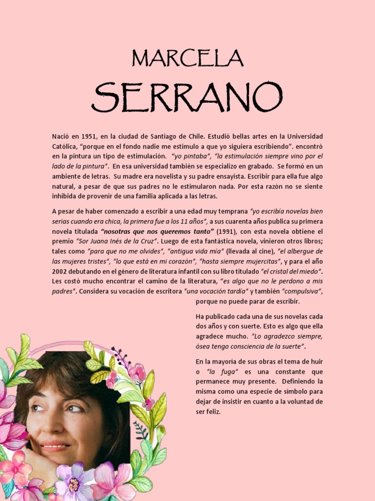 Marcela Serrano - Biografia. | PDF