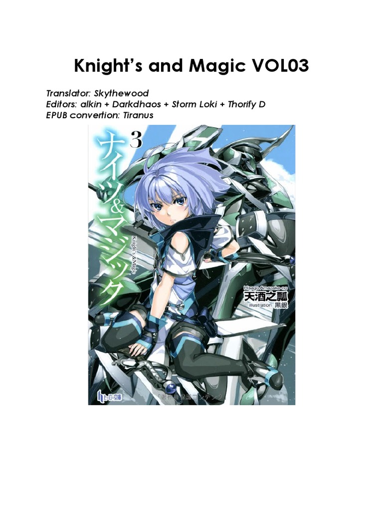 Knight's and Magic Vol 3 Prologue | PDF