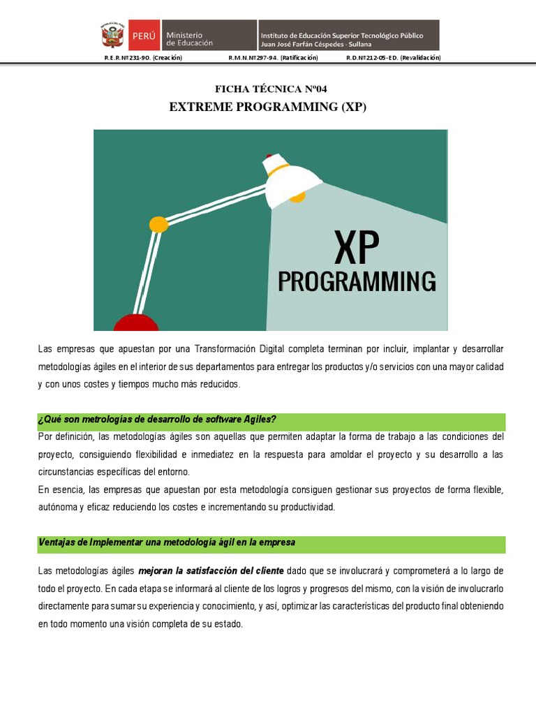Metodología XP | PDF | Software | Desarrollo de software