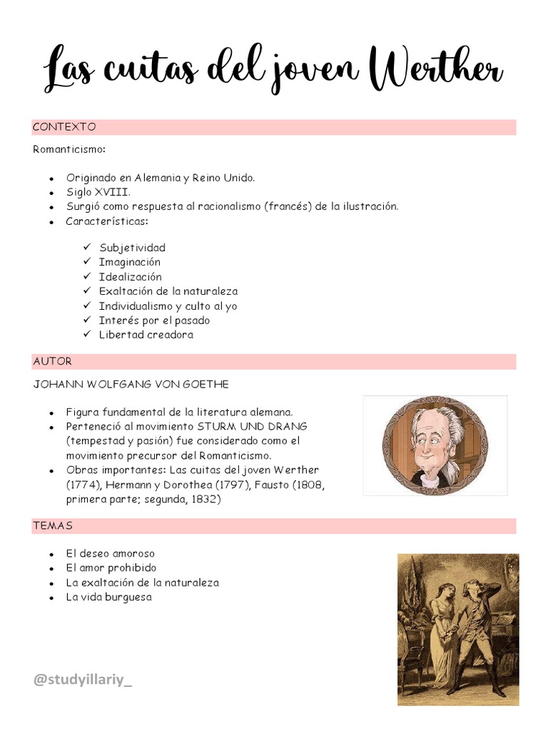 Las Cuitas Del Joven Werther | PDF | Las penas del joven Werther