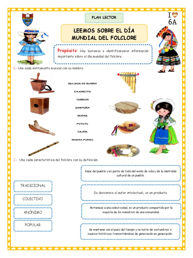 Act - Lunes-Dia Del Folclore | PDF | Folklore | Tradiciones