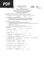 Final Examination in Business Mathematics | PDF | Infographics ...