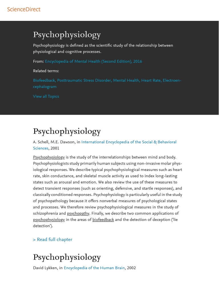 Psicofilosofía | PDF | Psychophysiology | Neuroscience