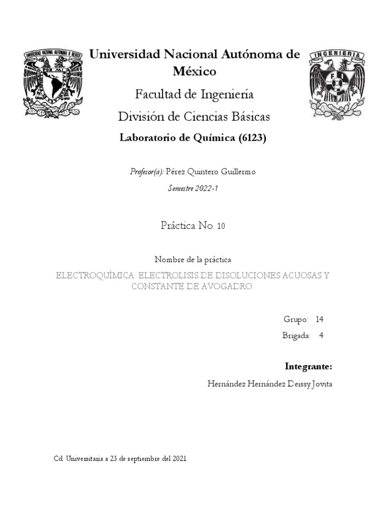 LQ14 Hernandez Hernandez Deissy - Jovita | PDF | Agua | Redox