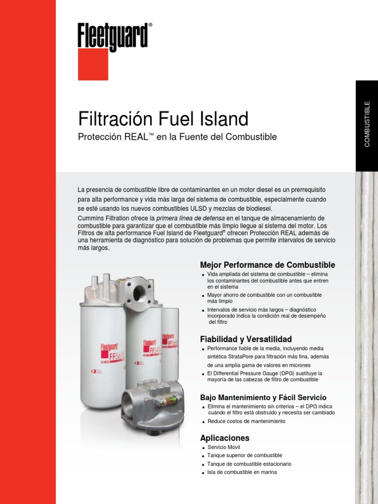 Fuel Island Filtration Esp | Descargar gratis PDF | Tanques | Química
