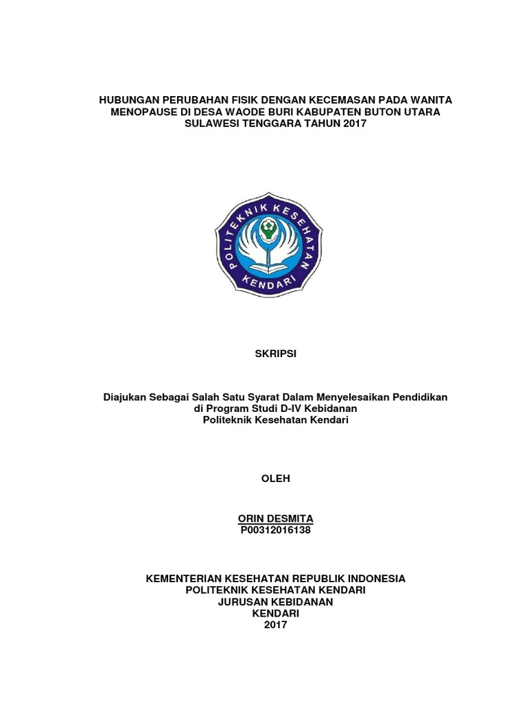 Skripsi Orin Desmita TTG Menopause | PDF