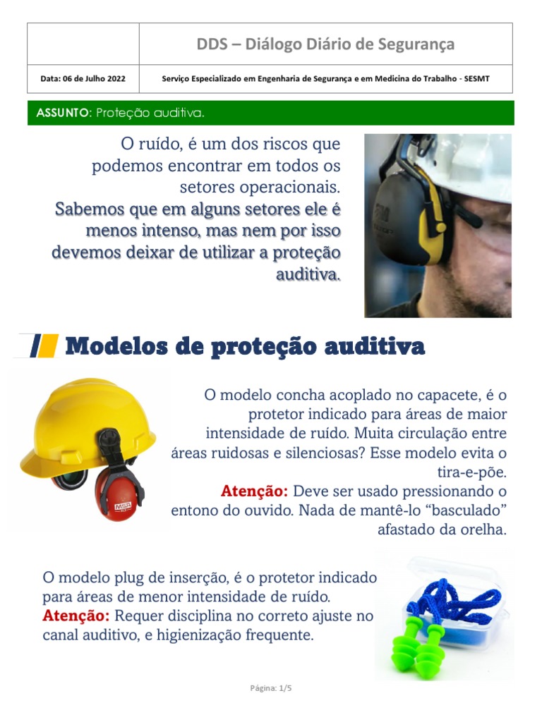 DDS Proteção Auditiva | PDF