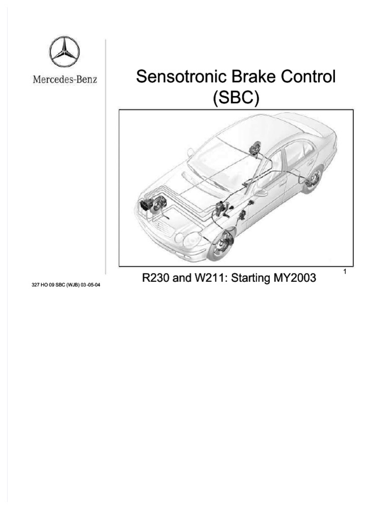 PDF Mercedes Benz Sensotronic Brake Control SBC Compress | Download ...