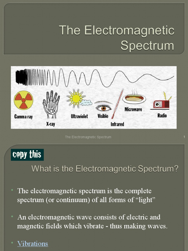 The Electromagnetic Spectrum | PDF | Electromagnetic Spectrum ...