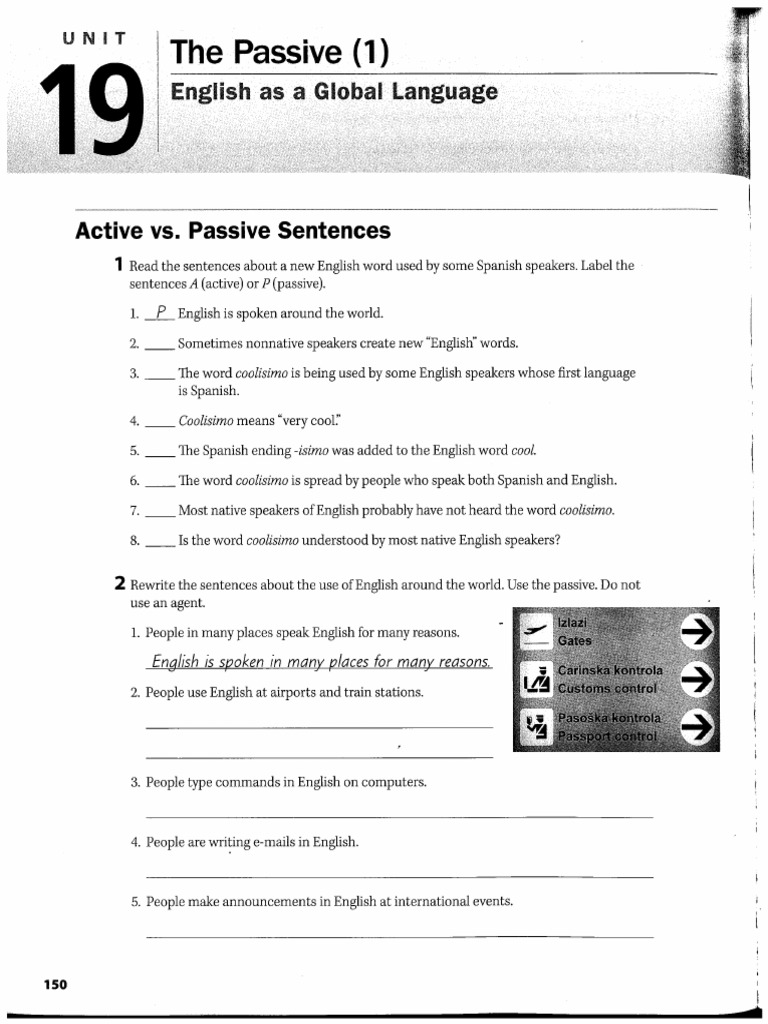 7B Unit 1 Passive Exercises | PDF