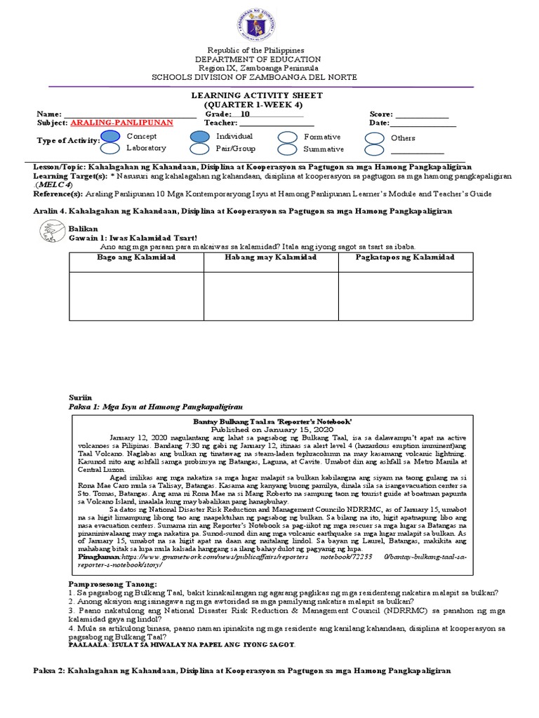AP10 Q1 W4 (1) | PDF