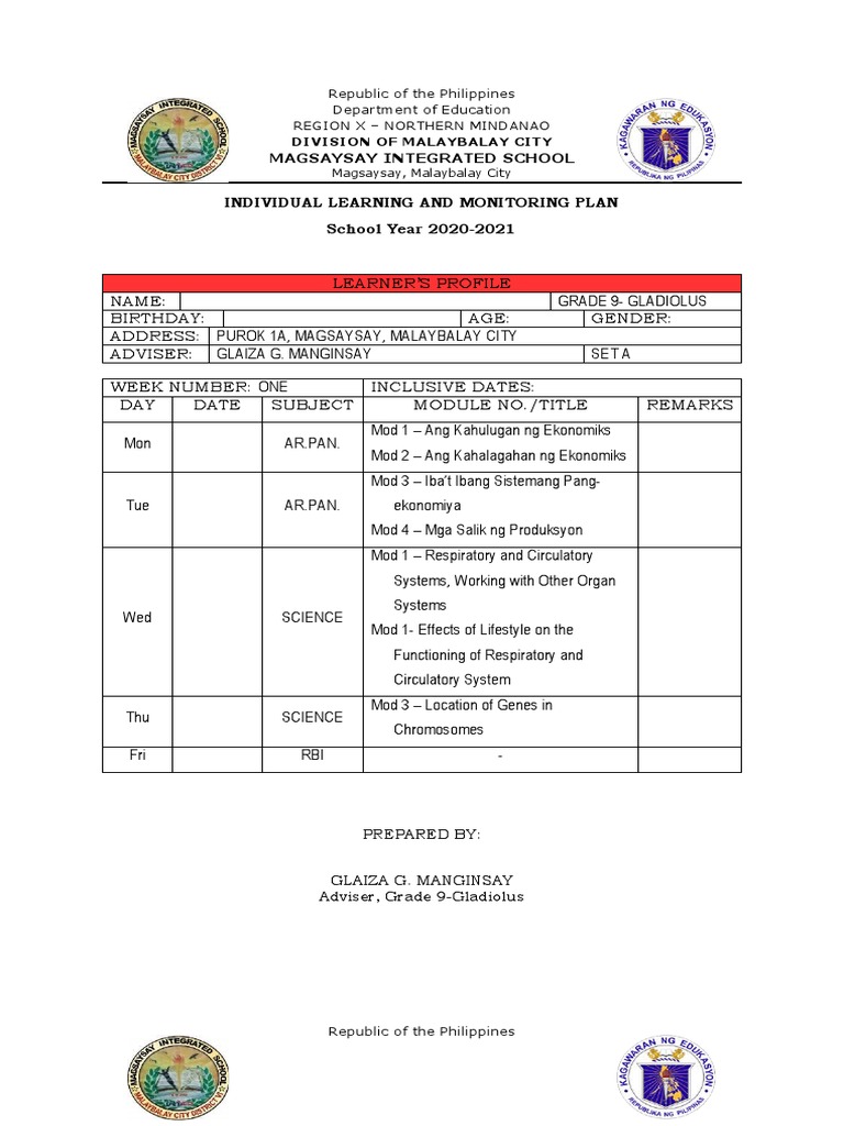 Grade 9 Learning Plan 2020-2021 | PDF | Classical Music | Equations