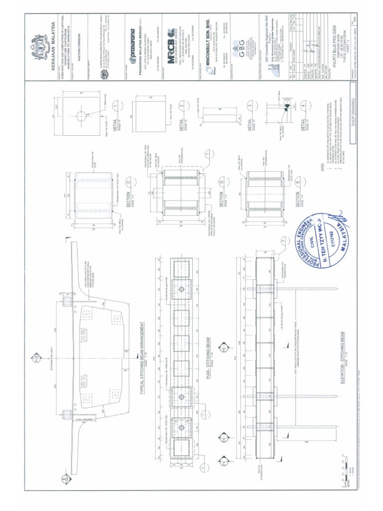 LSC08-Stitching Beam Drawing | PDF