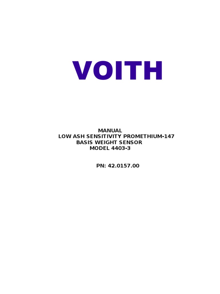 Promethium-147 Basis Weight Sensor Guide | PDF | Amplifier | Atoms