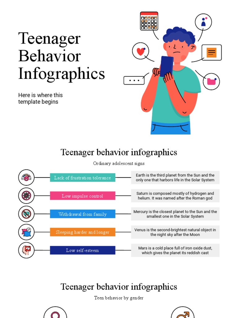 Teenager Behavior Infographics: Here Is Where This Template Begins ...
