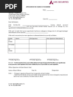 Sbi Signature Change Forms | PDF