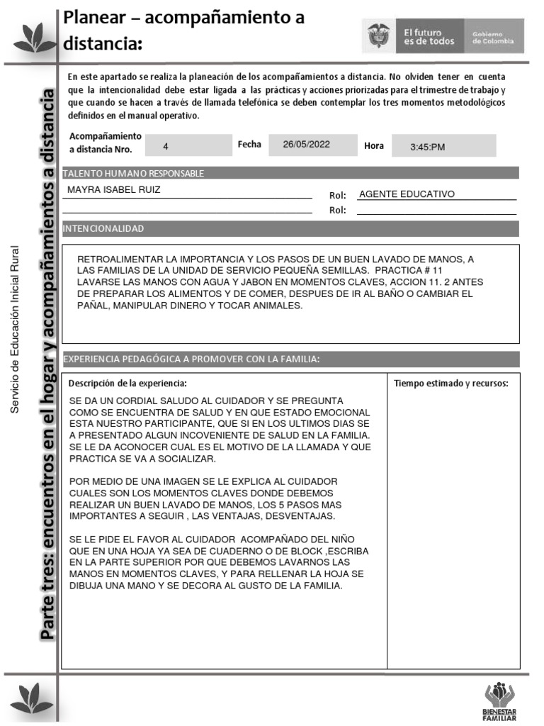 Hogar 4 Daniel Santiago | PDF | Educación de la primera infancia