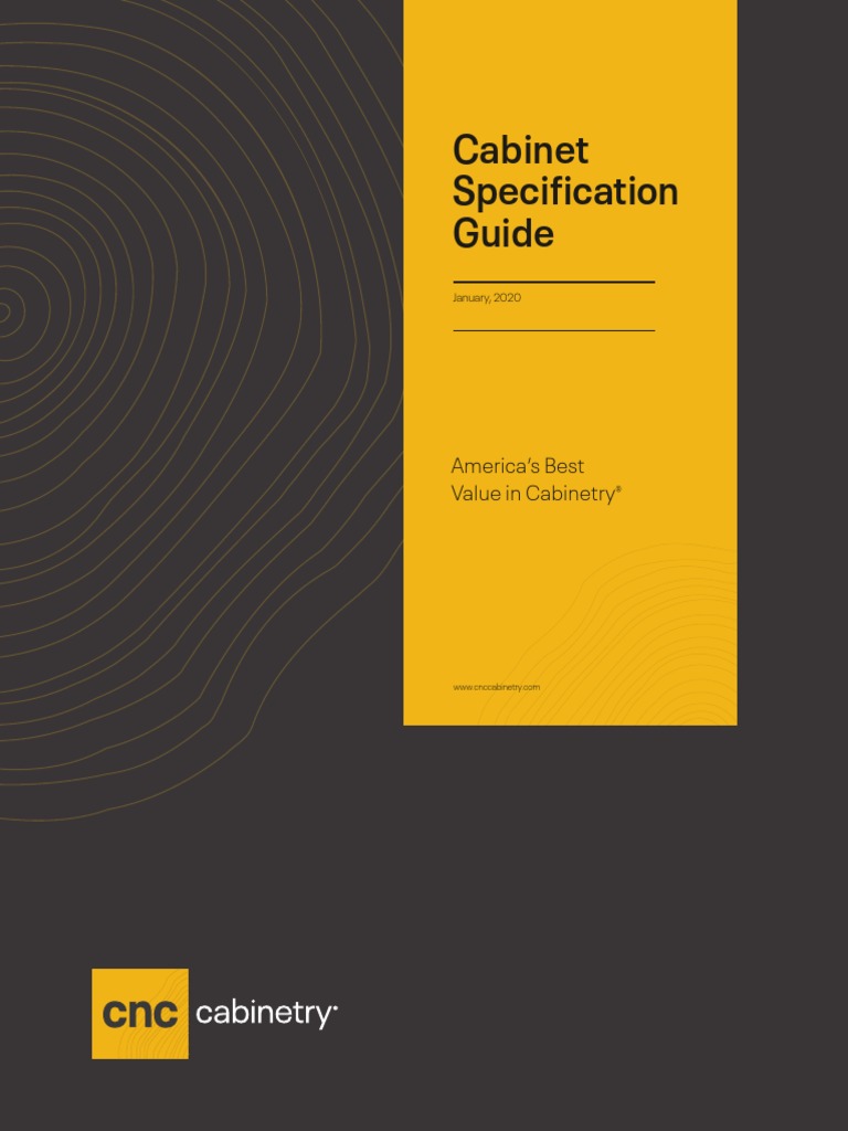 CNC Spec Book 2020 | PDF | Cabinetry | Countertop