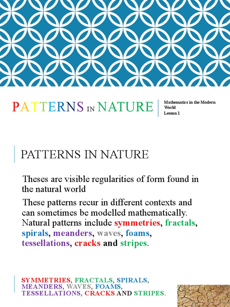 Lesson 1 Mathematics in Our World | PDF | Pattern