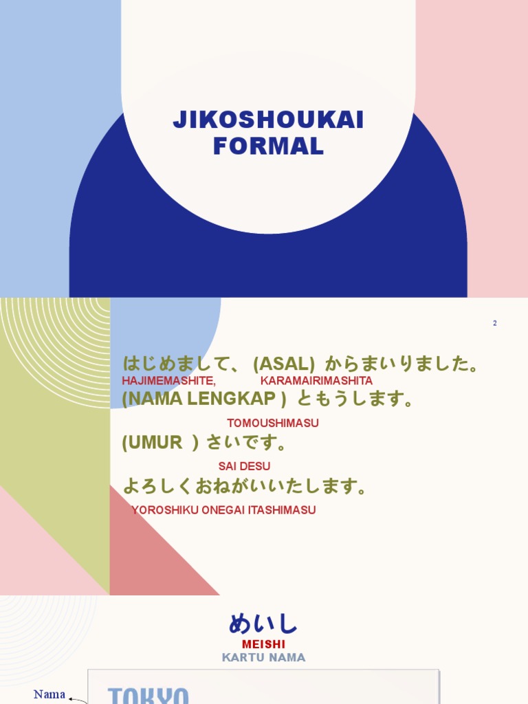 Jikoshoukai Formal | PDF