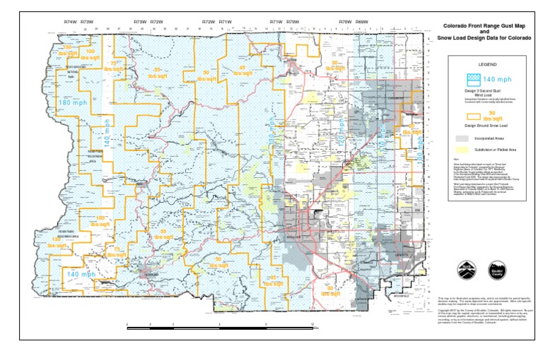 Boulder County - Snowload - Wind - Map | PDF | Leisure