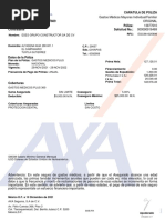 Formato Informe Médico AXA 2025 | PDF | Diagnostico medico | Póliza de ...