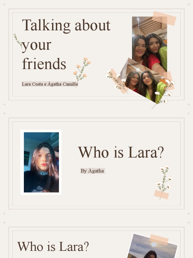 Talking about friends | PDF