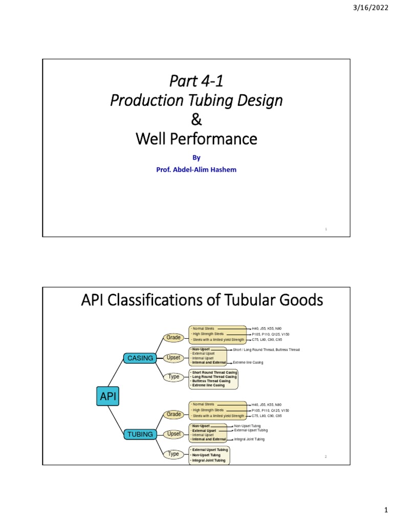 Part 4-1 Tubing Sizing and Well Performance New | PDF | Mechanical Engineering | Chemical ...
