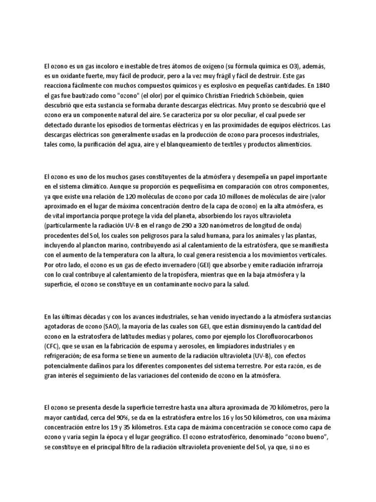 Trabajo Práctico 3 Asign | Descargar gratis PDF | Ozono | Atmósfera