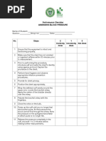 NCM 103 RLE Checklist - Pulse Rate | PDF
