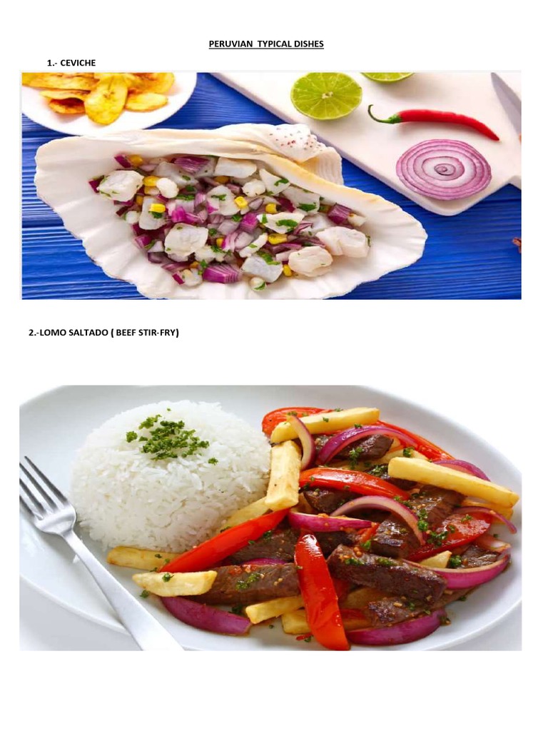 Peruvian Typical Dishes-Pictures | PDF
