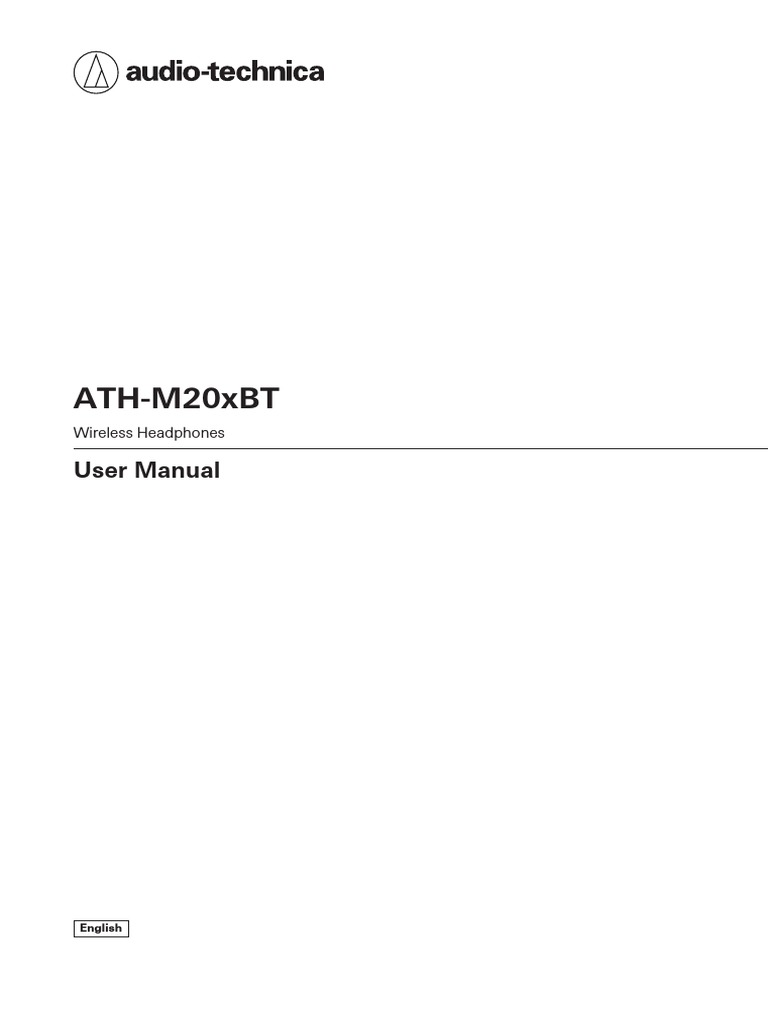 ATH-M20xBT: User Manual | PDF | Bluetooth | Microphone