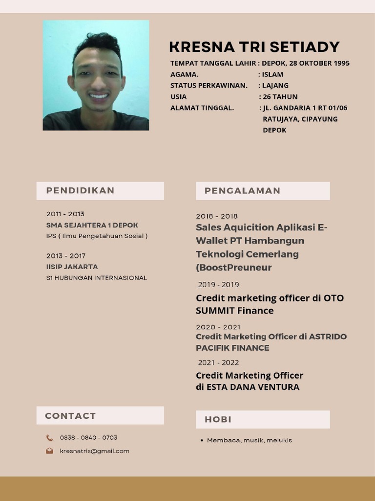 CV Kresna Tri Setiady | PDF